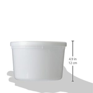 Extreme Freeze Reditainer 64 oz. Freezeable Deli Food Containers w/ Lids - Package of 8 - Food Storage