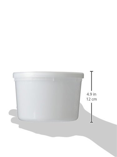 Extreme Freeze Reditainer 64 oz. Freezeable Deli Food Containers w/ Lids - Package of 8 - Food Storage