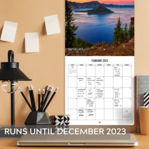 The Ultimate 2023 US National Park Wall Calendar - Runs Until December 2023 - The Perfect Monthly Calendar With Breathtaking Nature Pictures