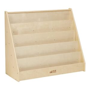 ecr4kids single-sided book display, classroom bookshelf, natural