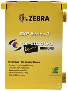 zebra 2pack-800033-340 true colours iseries high-capacity ymcko color ribbon for zxp series 3 card printers. replaces zebra 800033-340. 560 total prints.