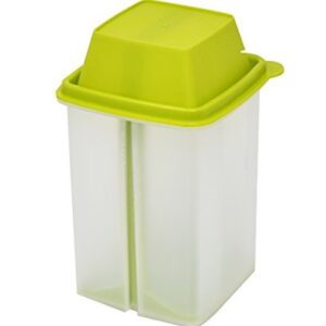 Pickle Storage Container with Strainer Insert, Food Saver (Green Lid) - by Home-X