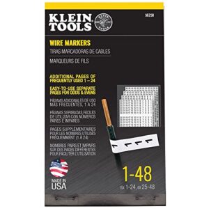 klein tools 56250 wire marker book, 1-48