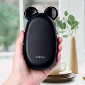 SUPVAN E10 Black Thermal Label Maker with Label Tape, Accessories Black Cute Ears for E10 Sticker Printer Bundled Products