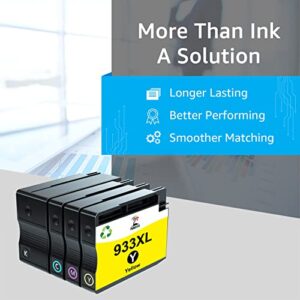 Palmtree Compatible Ink Cartridge Replacement for HP 932XL 933XL 932 933 for HP OfficeJet 6600 6700 6100 7110 7612 7510 7610 7620 Printer (Black, Cyan, Yellow, Magenta, 4 Combo Pack)