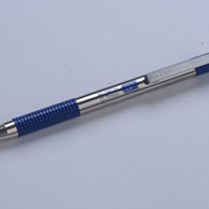 Zebra Pen F-301 Retractable Ballpoint Pen, Stainless Steel Barrel, Fine Point, 0.7mm, Blue Ink, 12-Pack