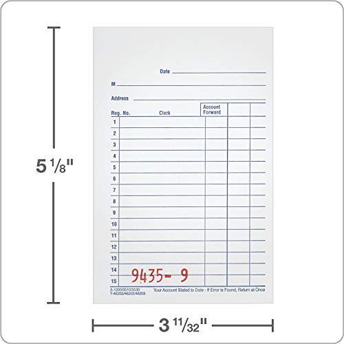 General Purpose Sales Book, Carbonless, Pack of 10 (DC3510)