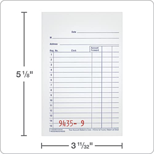 General Purpose Sales Book, Carbonless, Pack of 10 (DC3510)