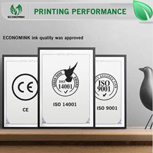 Economink Remanufactured Ink Cartridges Replacement for HP 61 Black Color Combo for Envy 5530 4500 4502 5535 OfficeJet 4630 4635 4632 DeskJet 2540 1010 3050a 2542 2549 3510 2541 2548 1055 1512 Printer