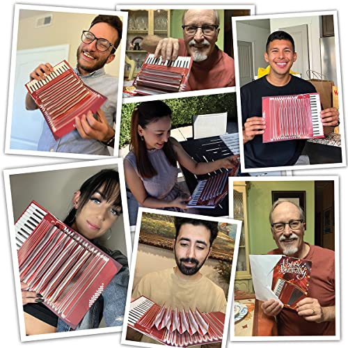 INTERACTIVE Accordion Birthday Card – Open/Close to Play “Happy Birthday” - Music Gifts for Men, Gifts for Musicians, Birthday Card for Kids, Men & Women, Birthday Pop Up Card, Greeting Cards Birthday