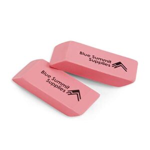 Blue Summit Supplies Pink Erasers, Bulk Erasers for Art, School, and Office Use, Classroom Set, 36 Pack