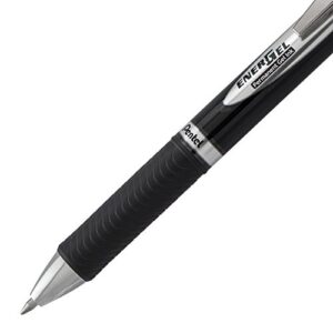 Pentel EnerGel Pro Permanent Gel Ink Pen, (0.7mm) Medium Point, Black Ink, 2-Pk (BLP77BP2A)