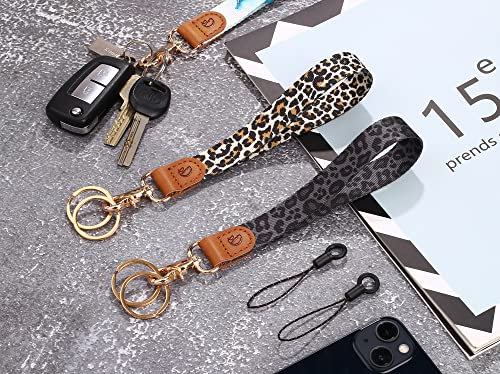 Doooze Wristlet Keychain, Wrist Lanyard Key Chain, Car Keychain Hand Strap, Cell Phone lanyards Key Chain Holder