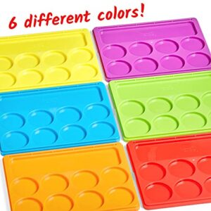 hand2mind Little Minds at Work Sound Segmenting Trays by Tara West, Phonemic Awareness, Science of Reading Manipulatives, Elkonin Boxes, Letter Sounds, Preschool Learning Activities (Set of 6)