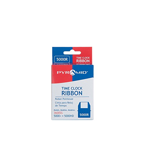 Pyramid Time Systems, 5000R Genuine Replacement Ribbon for 3550ss, 3600ss, 4000Pro, 5000, 5000HD Time Clocks, Black, Lasts 60% Longer Than Compatible Replacement Ribbon