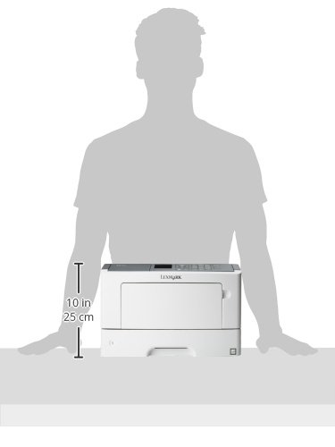 Lexmark MS510dn Compact Monochrome Laser Printer, Network Ready, Duplex Printing and Professional Features,Black/Grey