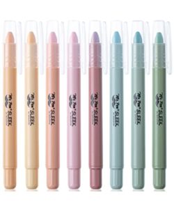 mr. pen- gel highlighter, 8 pack, pastel colors, bible highlighters no bleed, no bleed highlighters, bible highlighter, bible markers, gel highlighters for bibles, highlighter