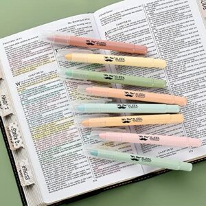 Mr. Pen- Gel Highlighter, 8 Pack, Pastel Colors, Bible Highlighters No Bleed, No Bleed Highlighters, Bible Highlighter, Bible Markers, Gel Highlighters for Bibles, Highlighter