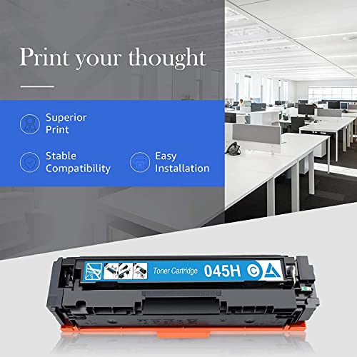 STAROVER Compatible Toner Cartridges Replacement for Canon 045 045H CRG-045H Toner for Canon Color imageCLASS MF634Cdw MF632Cdw LBP612Cdw LBP612C LBP612 MF632 MF632C 634C MF634 Laser printer (5 Pack)