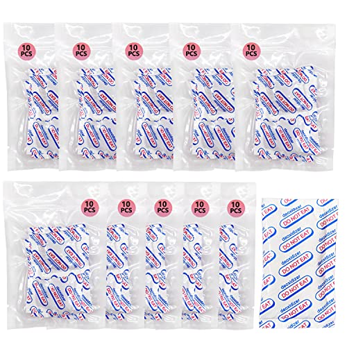 Oxygen Absorbers for Food storage 300CC, 100 PCS (10x PCS of 10) O2 Absorbers Food Grade for Mylar Bags, Canning ,Freeze Dryer, Dehydrated, and Preserved Foods - Long Term Storage