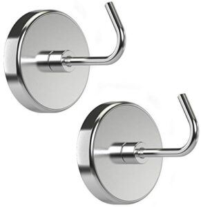 primada extra-strong set magnetic hooks, 2pc, chrome