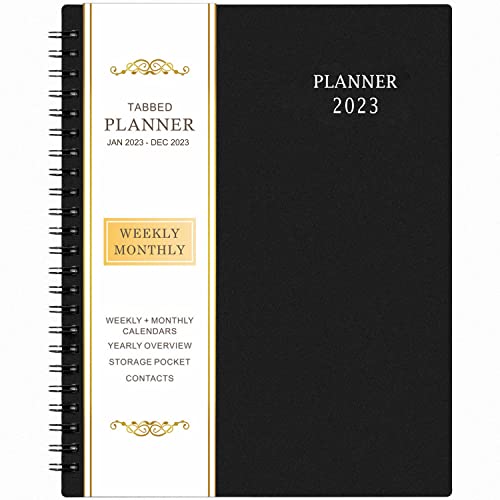 2023 Planner - 2023 Planner with Weekly and Monthly Spreads, Jan 2023 - Dec 2023, 6.25" × 8.3", Strong Twin-Wire Binding, Round Corner, Improving Your Time Management Skill