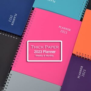 2023 Planner - 2023 Planner with Weekly and Monthly Spreads, Jan 2023 - Dec 2023, 6.25" × 8.3", Strong Twin-Wire Binding, Round Corner, Improving Your Time Management Skill