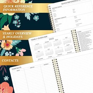 Planner 2023-2024 - July 2023 - June 2024, Academic Planner/Calendar 2023-2024, 2023-2024 Planner Weekly and Monthly with Printed Tabs, 8" x 10", Flexible Cover, Thick Paper, Perfect Daily Organizer - Floral