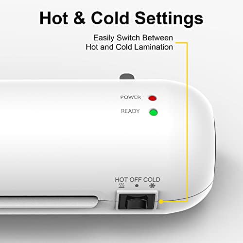 Laminator, 9-Inch Thermal Laminator Machine A4 Personal Lamination with Laminating Sheets for Teachers, 6 in 1 Mini Laminater for Home School Office Use