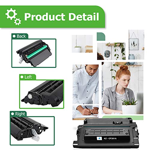 Aztech Compatible Toner Cartridge Replacement for HP 81A CF281A 81X CF281X Enterprise MFP M605 M604 Toner M604N M604DN M605N M605DN M605X M630 M606 M630h M630dn M630z Printer (Black, 2-Pack)