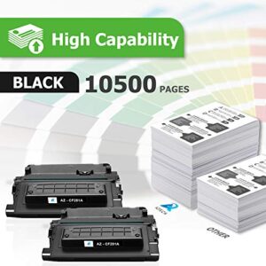 Aztech Compatible Toner Cartridge Replacement for HP 81A CF281A 81X CF281X Enterprise MFP M605 M604 Toner M604N M604DN M605N M605DN M605X M630 M606 M630h M630dn M630z Printer (Black, 2-Pack)