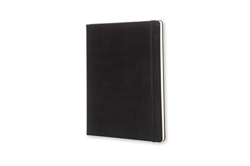 Moleskine Classic Notebook, Hard Cover, XL (7.5" x 9.5") Ruled/Lined, Black, 192 Pages