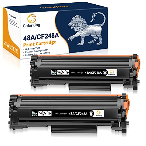 Colorking Toner Cartridge Replacement for HP 48A CF248A for HP Laserjet Pro MFP M15w M29w M28w M15a M29a M28a M30w M31w M16a M16w M28 M31 M15 M14 M17 Laser Toner Printer (Black, 2 Pack)