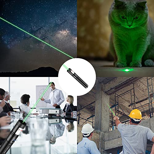 LUEIIN Green Laser Pointer, Long Range Laser Pointer 10000 Feet Visible Beam, Rechargeable Green Laser Pointer High Power for Presentations