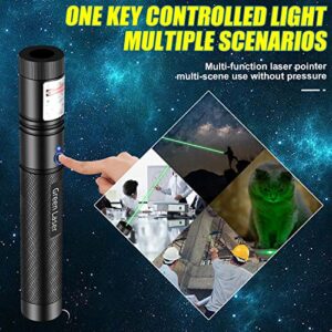 LUEIIN Green Laser Pointer, Long Range Laser Pointer 10000 Feet Visible Beam, Rechargeable Green Laser Pointer High Power for Presentations