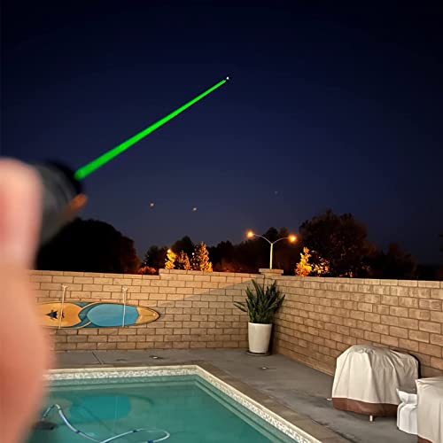 Long Range Green Laser Pointer, Green Laser Pointer High Power, Laser Pointer Powerful High Power Laser Pointer, USB Rechargeable Laser Pointer for Outdoor Hunting in Camping and Hiking