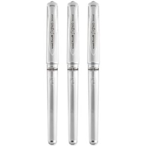 uni-ball um 153 signo broad point gel pen – white – pack of 3