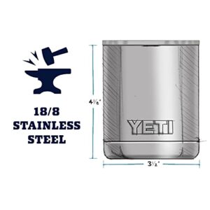 YETI Rambler 10 oz Lowball, Vacuum Insulated, Stainless Steel with MagSlider Lid, Black