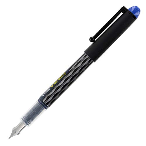 Pilot Varsity Disposable Fountain Pens, Blue Ink, Medium Point, Pack of 6