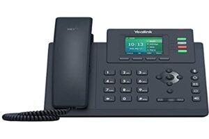 yealink t33g ip phone, 4 voip accounts. 2.4-inch color display. dual-port gigabit ethernet, 802.3af poe, power adapter not included (sip-t33g)