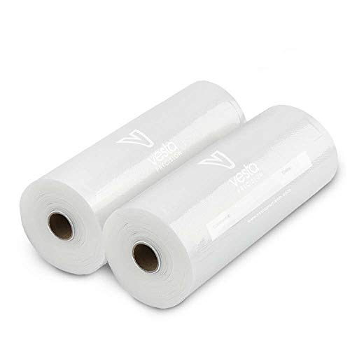 Vesta Vacuum Sealer Bags Rolls | 8"x50' 2 pack | ideal for Food Saver, Seal a Meal | BPA Free, Heavy Duty | Great for food vac storage or sous vide