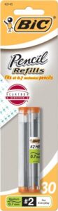 bic pencil lead refills, medium point (0.7mm), 30ct (l730p1),black