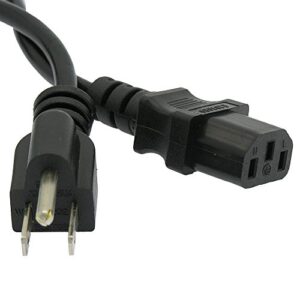 digitmon 3 prong universal printer ac power cord for brothers hl-l3270cdw laser printer (3 feet, black)