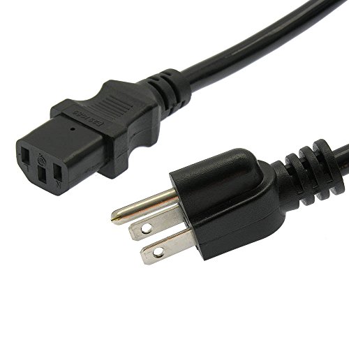 DIGITMON 3 Prong Universal Printer AC Power Cord for Brothers HL-L3270CDW Laser Printer (3 Feet, Black)