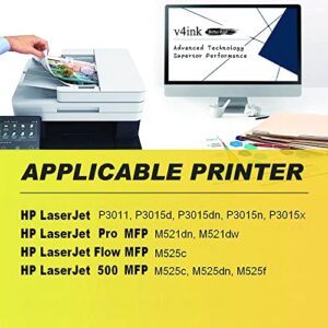 v4ink Compatible CE255A Toners_Cartridges_Printer Replacement for HP 55A 55X CE255A CE255X Black Ink for HP P3015 P3015d P3015dn P3015n HP Enterprise 500 MFP M521d