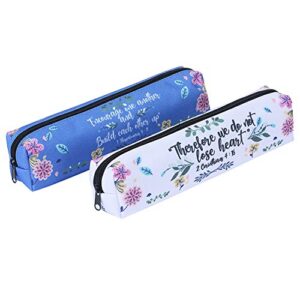 mr. pen- pencil pouch for bible study, 2 pack, small pencil case, pen and highlighter case, pencil bag, pencil cases for gifts, bible study supplies, pen case, bible journaling supplies