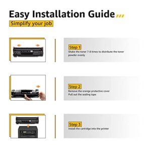 CMYBabee Compatible for Canon 137 Black Toner Cartridge Replacement for CRG137 MF236n D570 LBP151dw MF247dw MF249dw MF232w MF242dw MF244dw MF216n MF227dw MF212w ImageClass Printer Ink (Black, 4-Pack)