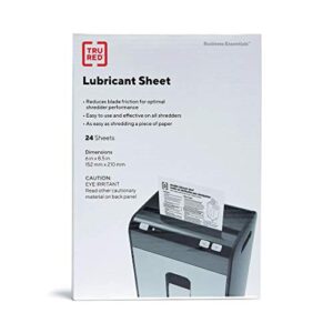 staples shredder lubricant lubricating sheets 24/pk