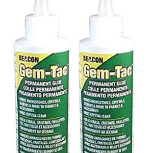 Beacon Gem-Tac Permanent Adhesive, 4-Ounce - 2 Pack