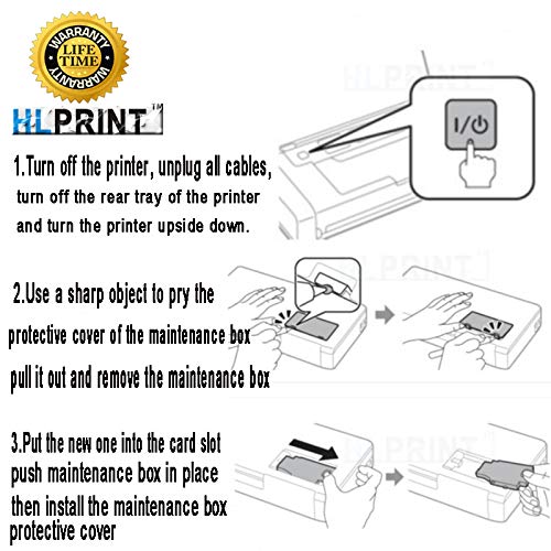 Remanufactured T2950 Ink Maintenance Box for Workforce WF-100 WF-110 Inkjet Printer 2 Pack